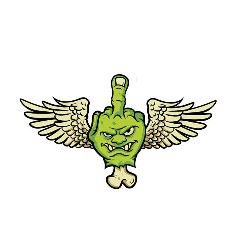 Lethal Threat Flying f@#ks sticker for Harley-Davidson, 5,95